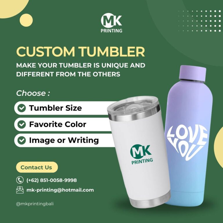 Make Your Tumbler Unique with Custom Designs – MK Printing Bali
